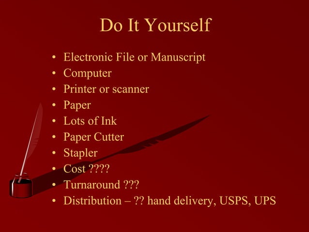 Self Publishing Using Lulu.com