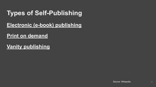 Self publishing explained | PPT