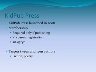 Self-Publishing for Kids | PPTX