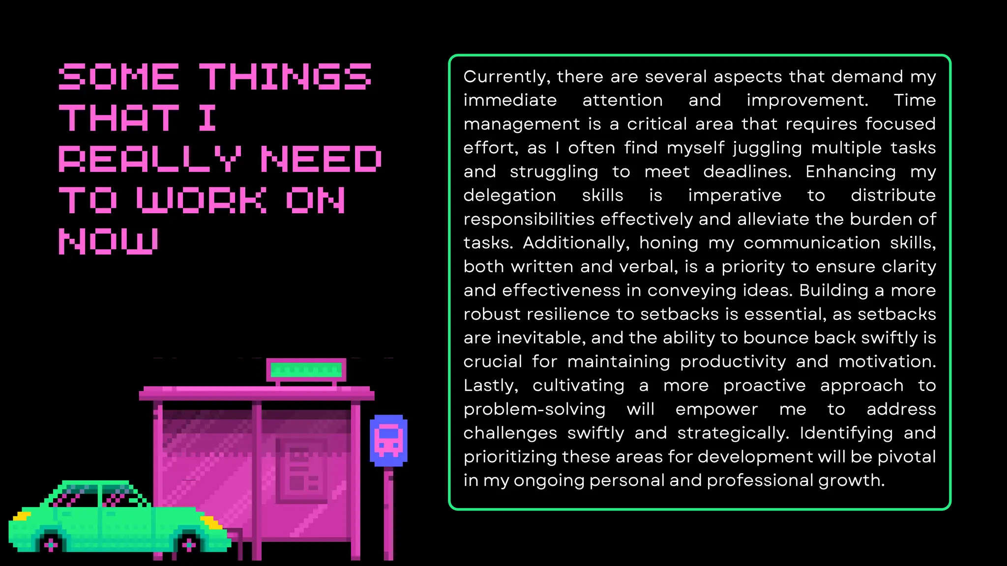 Self Reflection Portfolio ICT500 | PPTX