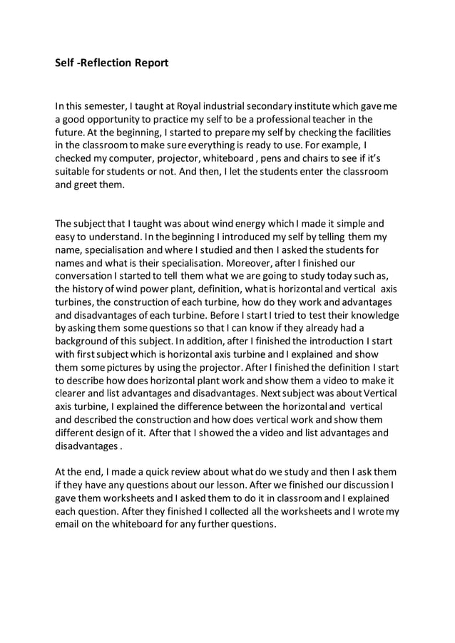 silf-reflection | DOCX