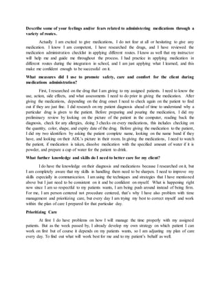 Self reflective journal | DOCX