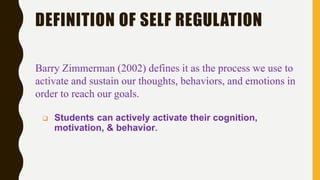 Self regulated learning | PPTX