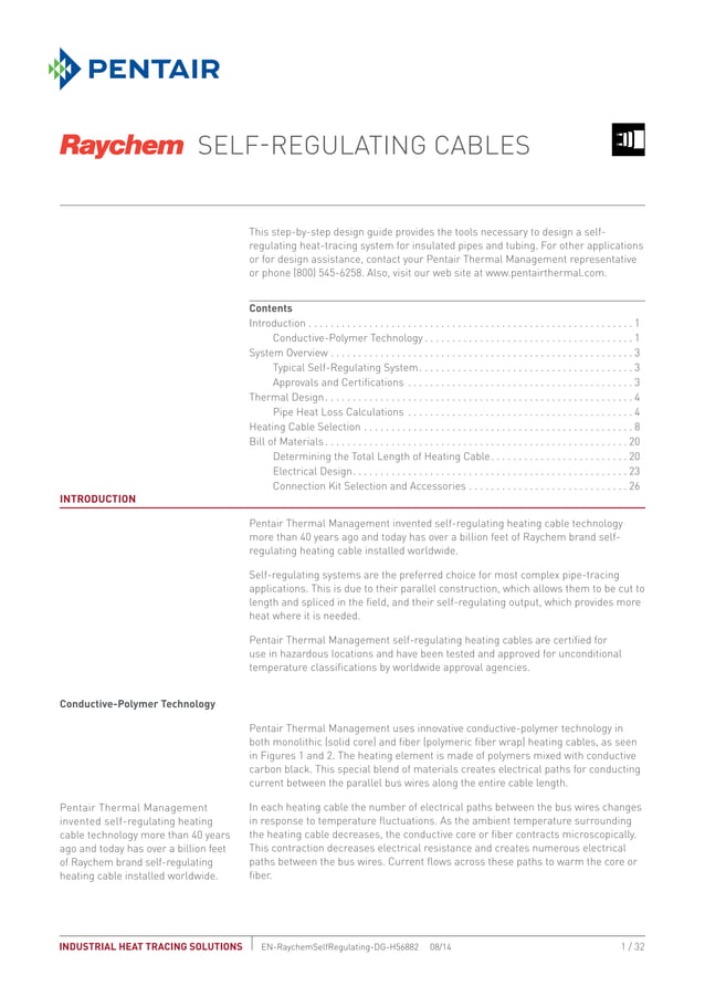Self Regulating Heat Trace Guide | PDF | Physics | Science