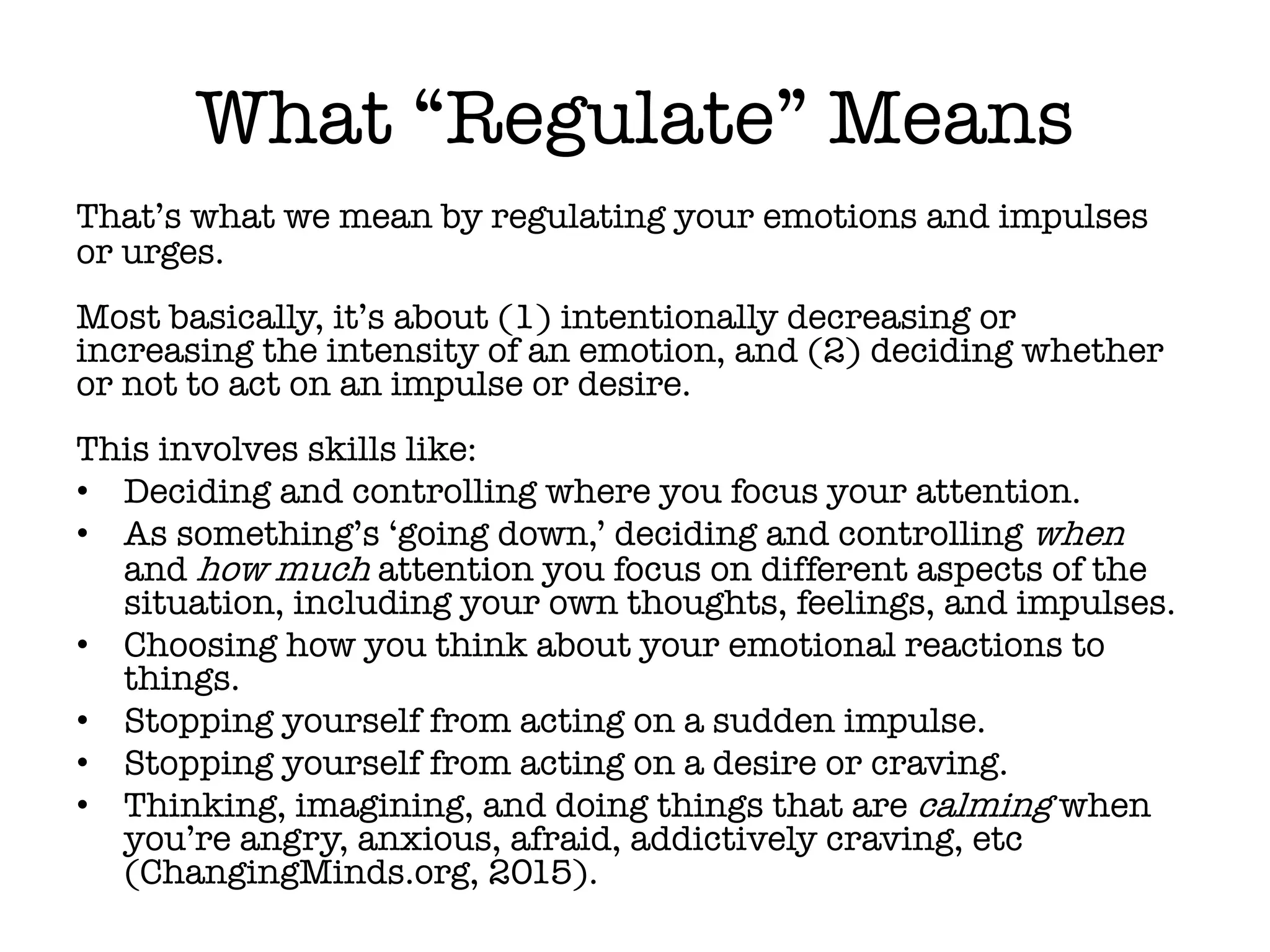 Self Regulation | PDF