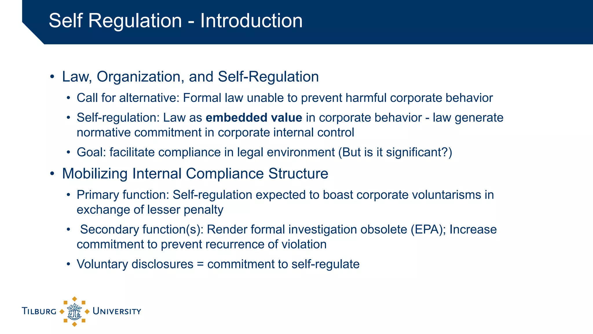 Self Regulation and Responsive Regulation | PDF | Financial Regulation ...
