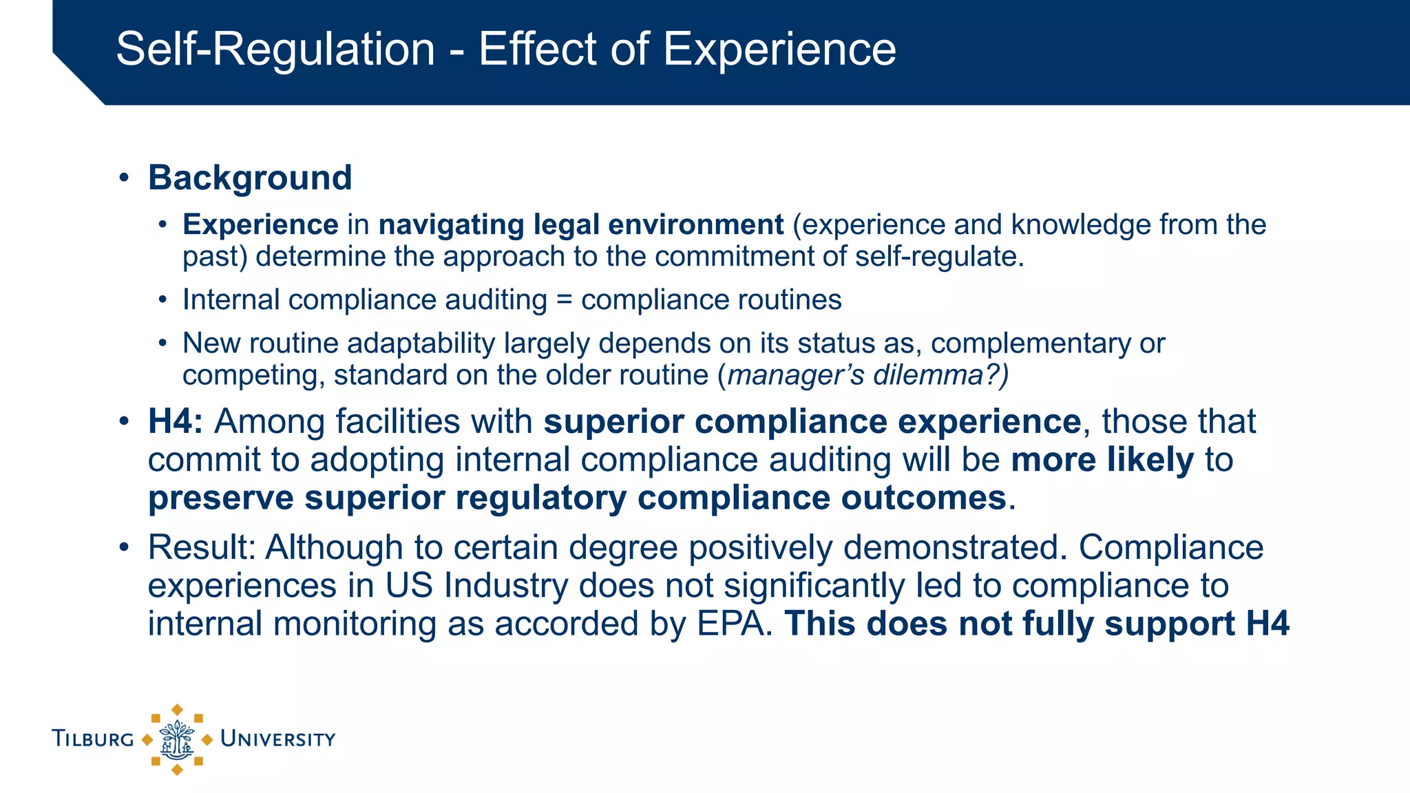 Self Regulation and Responsive Regulation | PDF