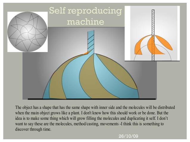 Self Reproducing Machines | PPT