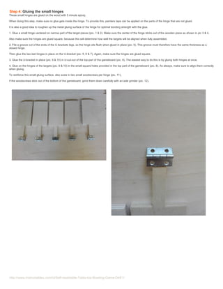 Self resettable-table-top-bowling-game D4E1 | PDF