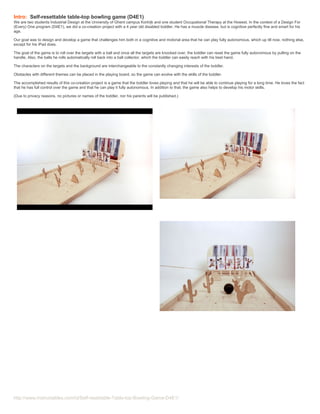 Self resettable-table-top-bowling-game D4E1 | PDF