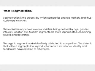 endossa - Self-Segmentation in the retail industry | PPT