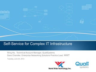 Self Service for IT Infrastructure | PPTX