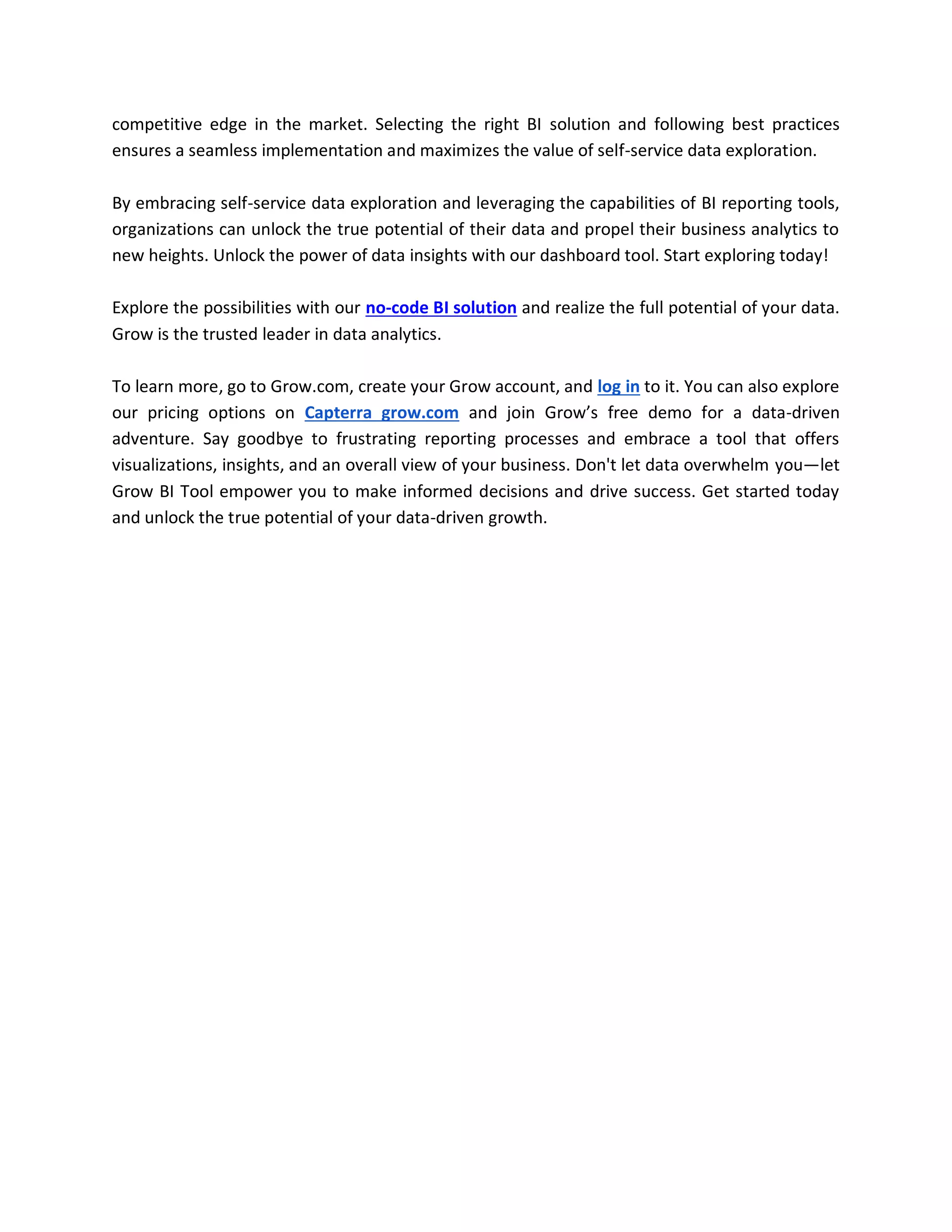 Self-Service Data Exploration_ No Coding, Just Reporting.pdf