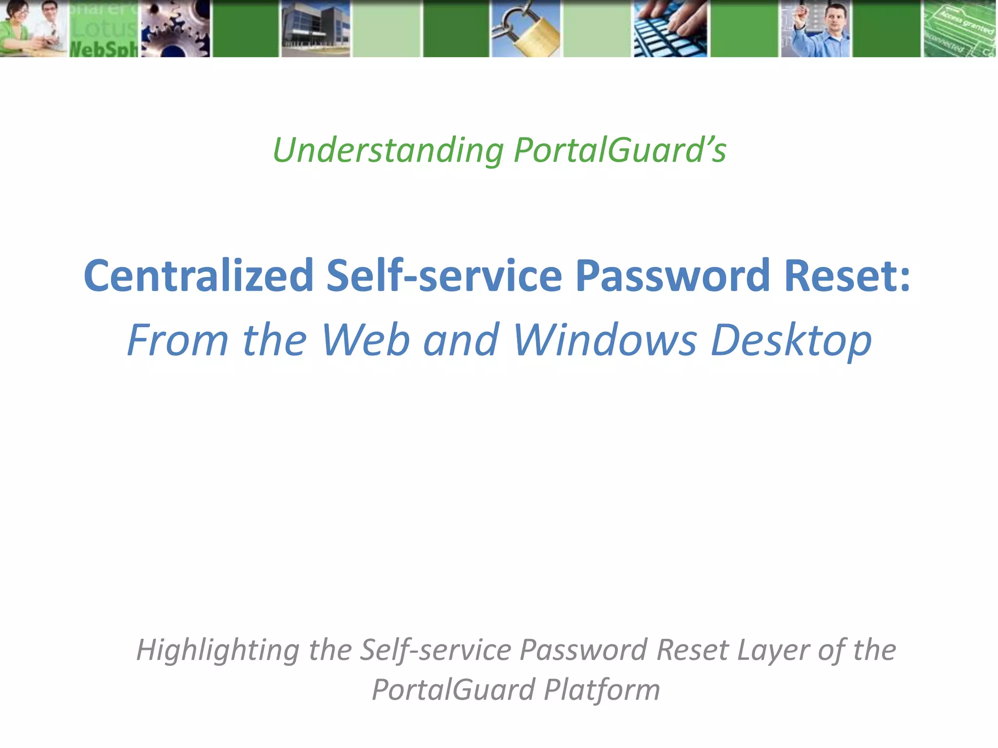 Self Service Password Reset Pdf Operating Systems Computer