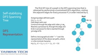 Self Stabilizing Depth-first Search | PPTX | Databases | Computer Software and Applications