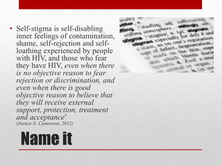 Self-stigma: an unspoken world of unspoken things - Nadine Ferris ...