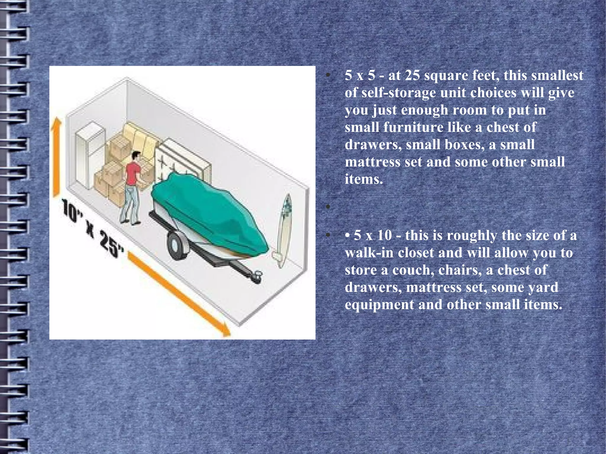 Self storage unit sizes | PPT