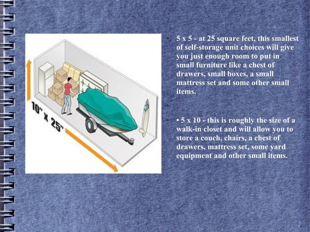 Self storage unit sizes | PPT
