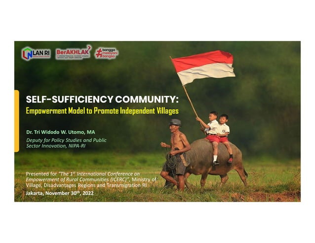 Self-sufficiency Community: Empowerment Model to Promote Independent ...