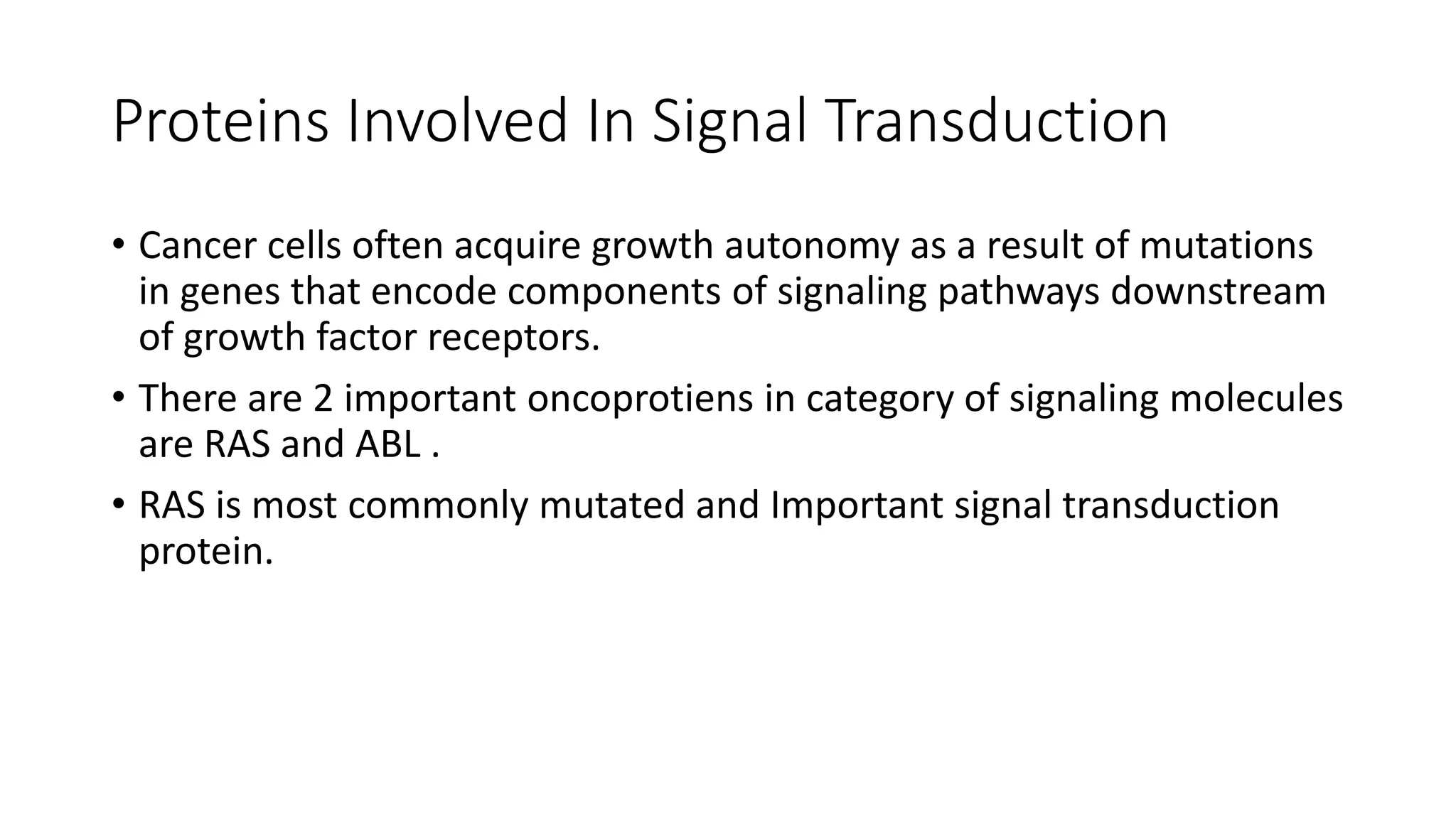 Self- Sufficiency in growth signals Cancer..pptx