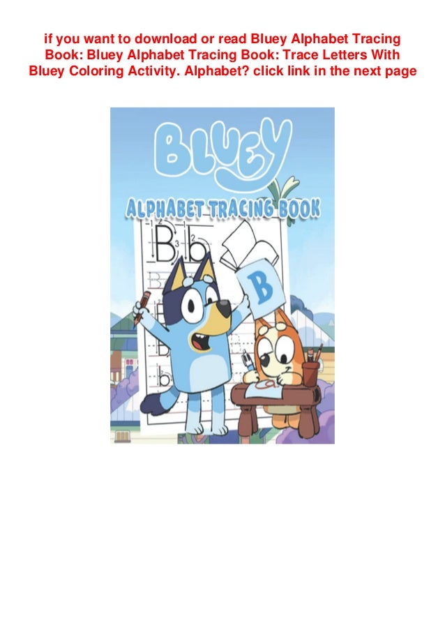 (SELF-SUFFICIENT) Bluey Alphabet Tracing Book: Bluey Alphabet