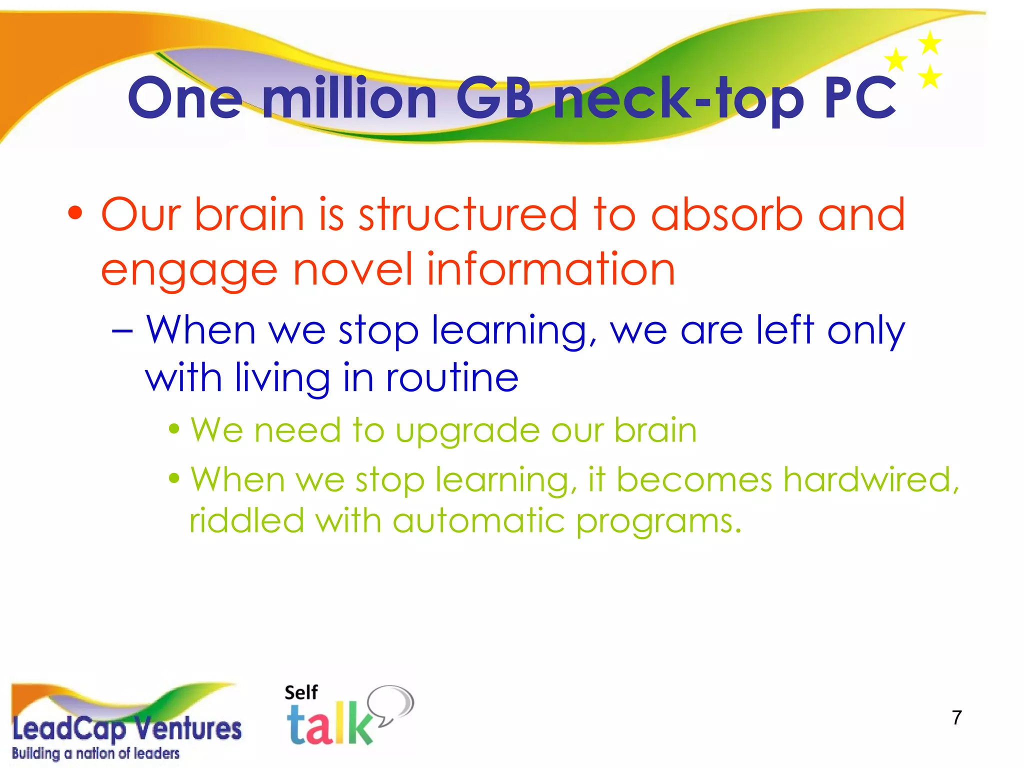 Self Talk, power of brain, leadership take away, what is self talk, NLP ...