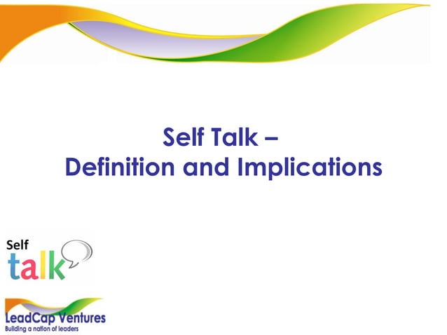 Self Talk, power of brain, leadership take away, what is self talk, NLP ...