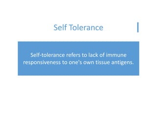 Self tolerance | PDF