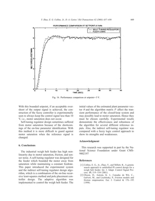 Self tuning adaptive control for an industrial weigh belt feeder | PDF