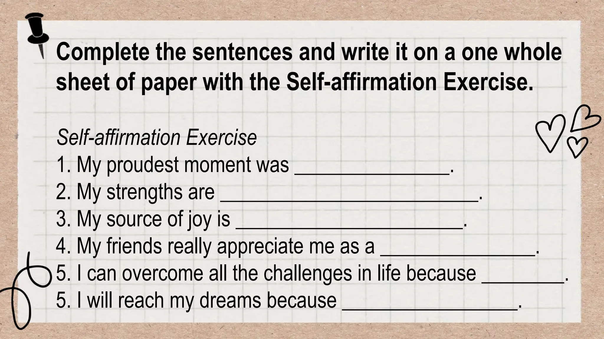 Homeroom Guidance Subject for Grade 11. Lesson: Self-Worth vs. Self ...