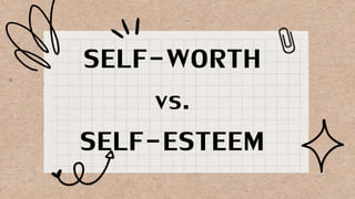 Homeroom Guidance Subject for Grade 11. Lesson: Self-Worth vs. Self-Esteem.pptx