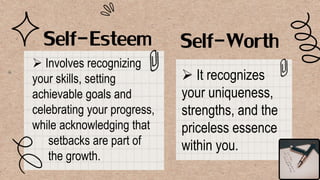 Homeroom Guidance Subject for Grade 11. Lesson: Self-Worth vs. Self ...