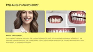 odontoplasty and transplantation of tooth germs | PPTX