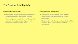 odontoplasty and transplantation of tooth germs | PPTX