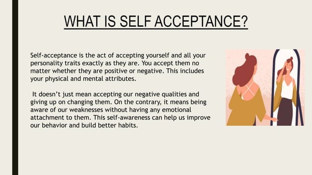 self acceptance and it's role in relationship | PPTX
