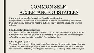 self acceptance and it's role in relationship | PPTX