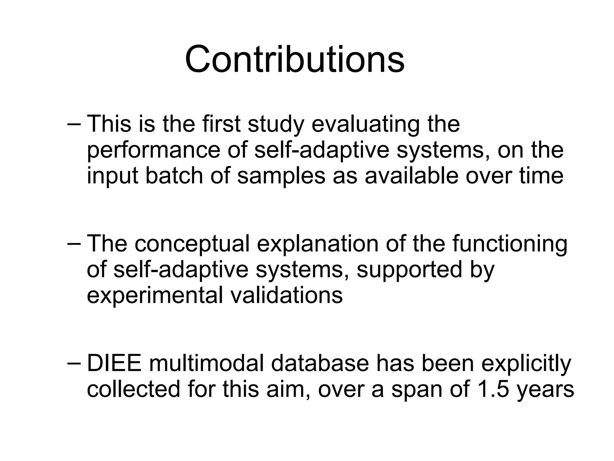 Self adaptive biometric systems | PPT