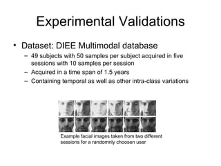 Self adaptive biometric systems | PPT