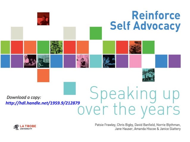 Self advocacy speaking up over the years, overview of history of ...