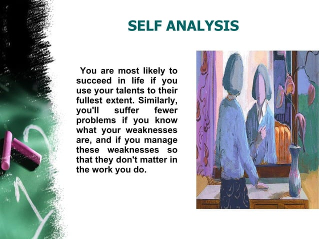 Self analysis | PPT | Resume Writing and Advice | Job Search