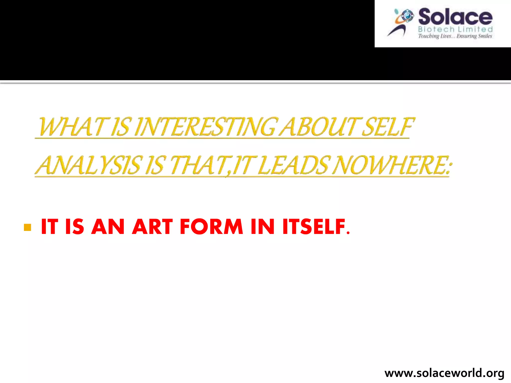 Self analysis | PPTX