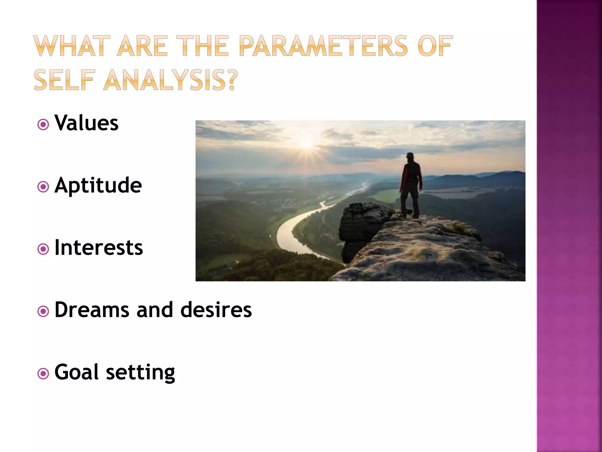 Self analysis | PPTX