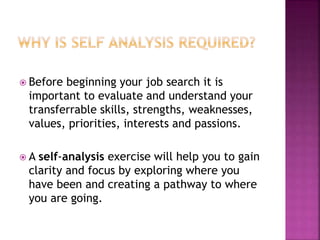 Self analysis | PPTX