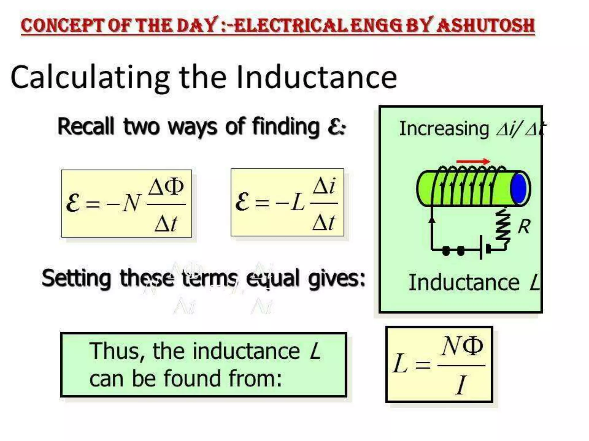 Self and mutual induction | PPTX