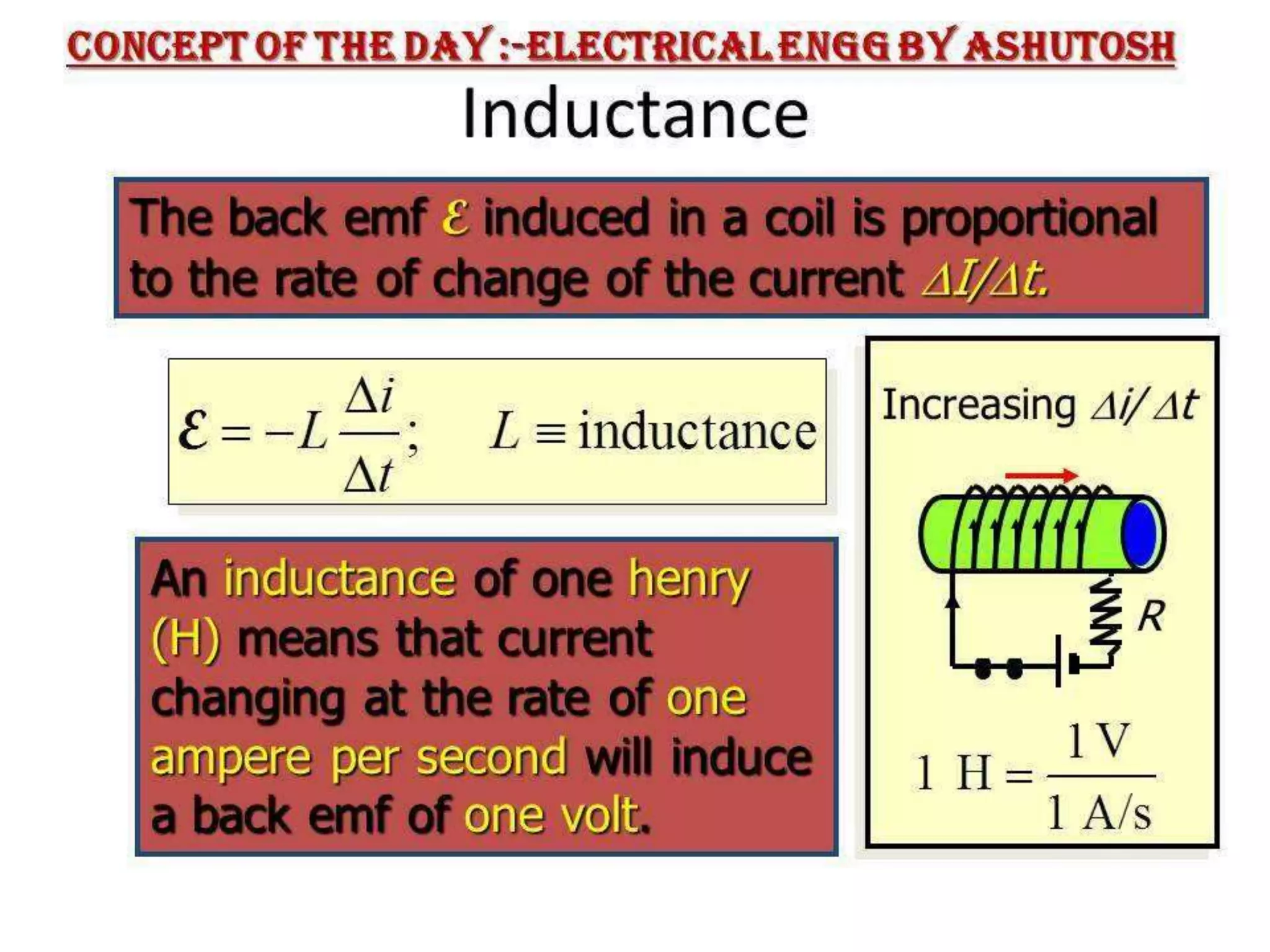 Self and mutual induction | PPTX