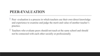 Self and pear evaluation.pptx88888888006 | PPTX