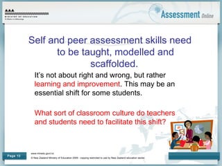 Self and peer assessment | PPT