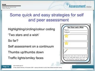 Self and peer assessment | PPT
