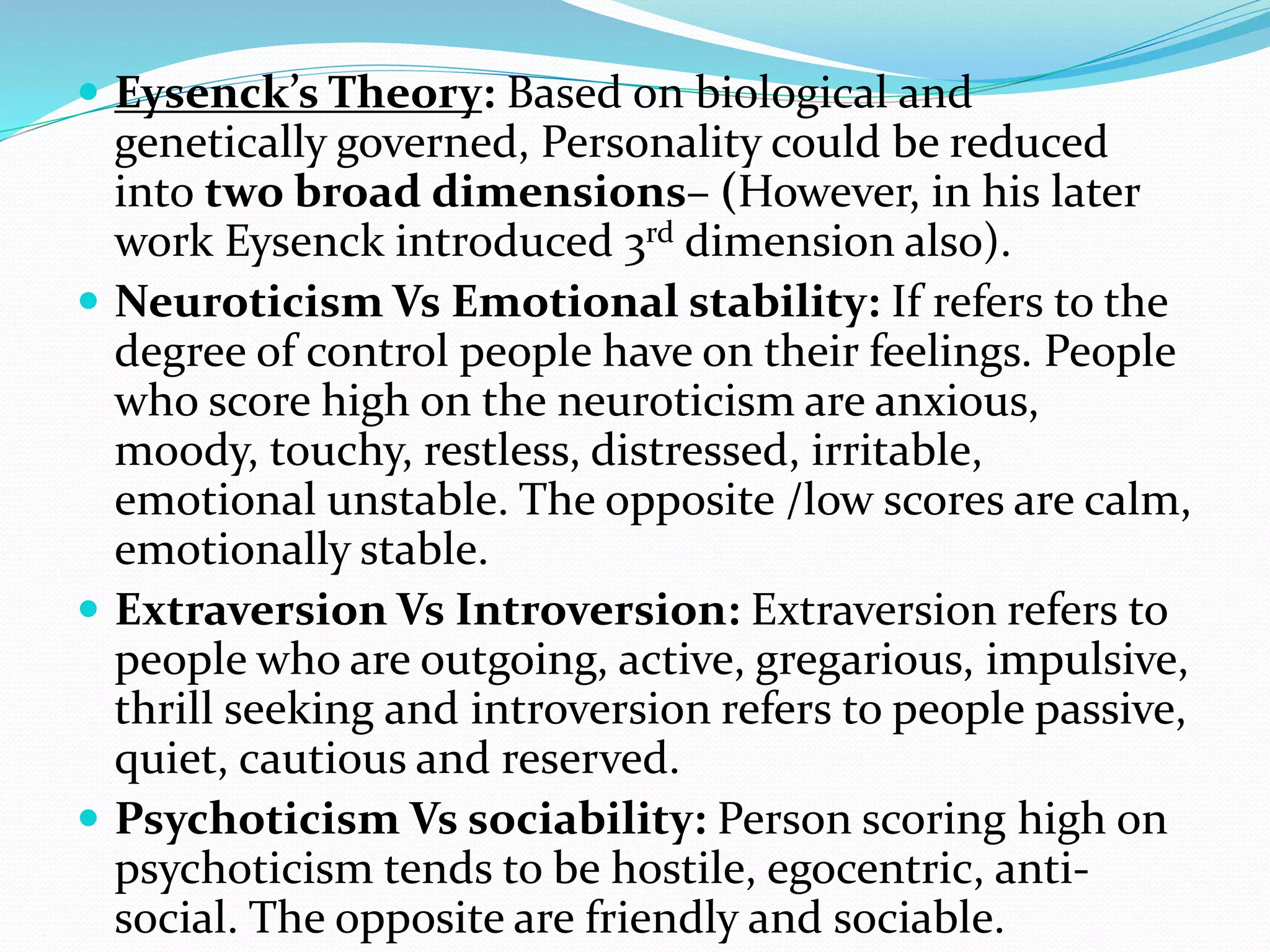 Self and personality | PPTX