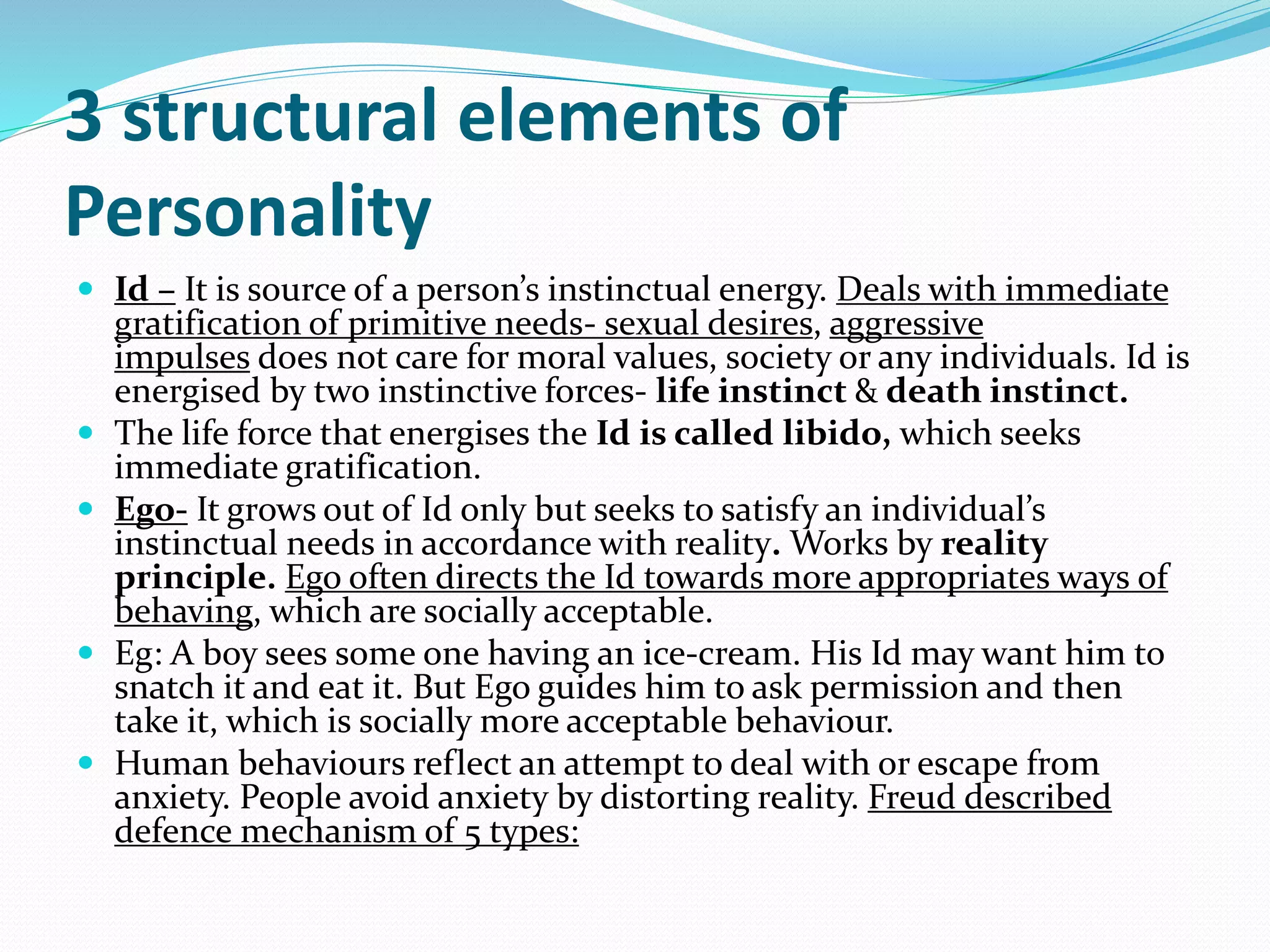 Self and personality | PPTX